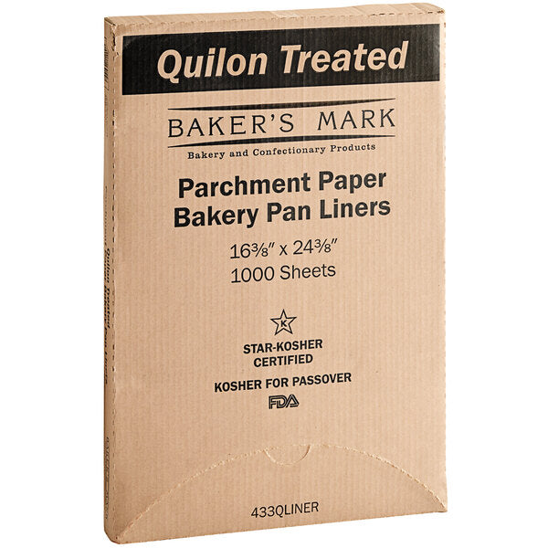 Baker's Mark Full Size Coated Parchment Paper Bun/Sheet Pan Liner Shee
